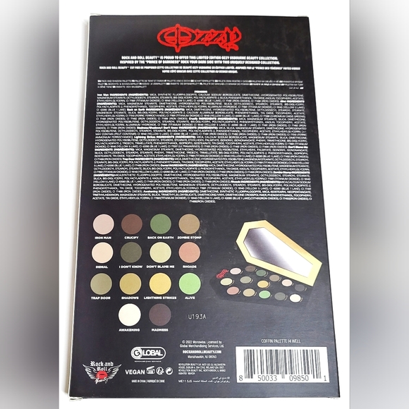 Rock and Roll Beauty | Makeup | Ozzy Osbourne Coffin Eyeshadow Palette ...